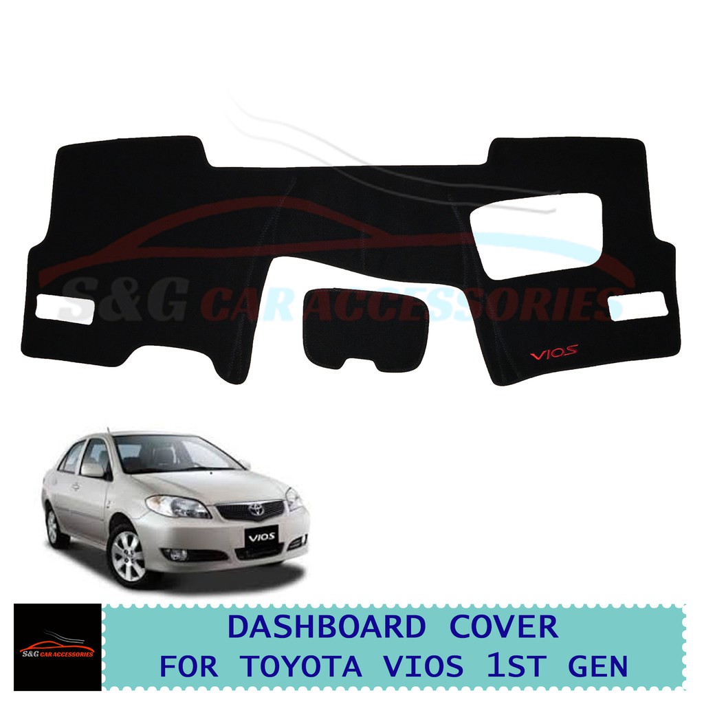 Dashboard Cover for Toyota Vios 1st Gen 2002, 2003, 2004, 2005, 2006 ...