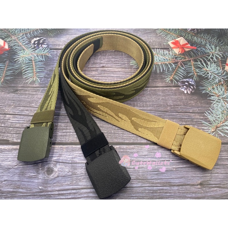 Men's Fashion Belt Figure design Canvas Belt for casual | Shopee ...