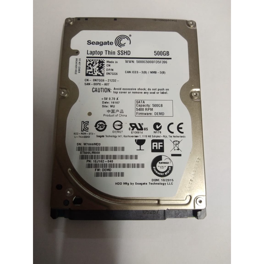 Seagate SAMSUNG MOMENTUS-THIN HDD HARD 500GB Windows ON (Used) | Shopee ...