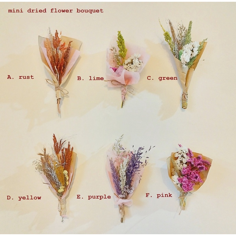 Mini Dried Flower Bouquet | Shopee Philippines