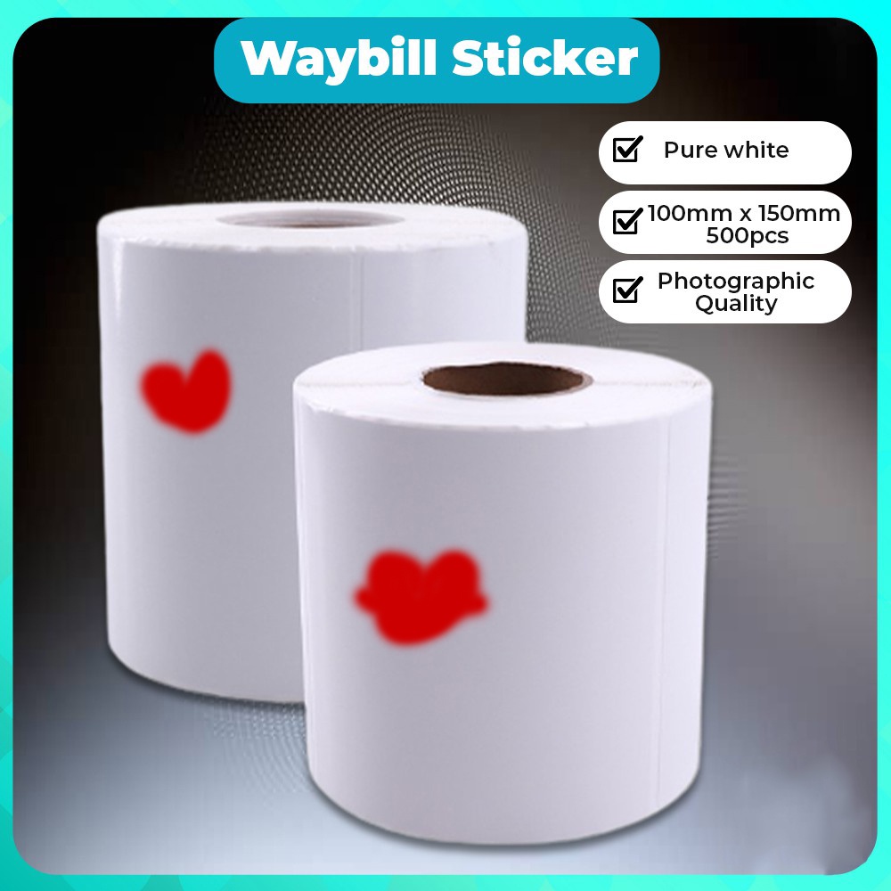 Waybill Sticker Thermal Paper A6 100mm x 150mm 500pcs - Officom Label ...
