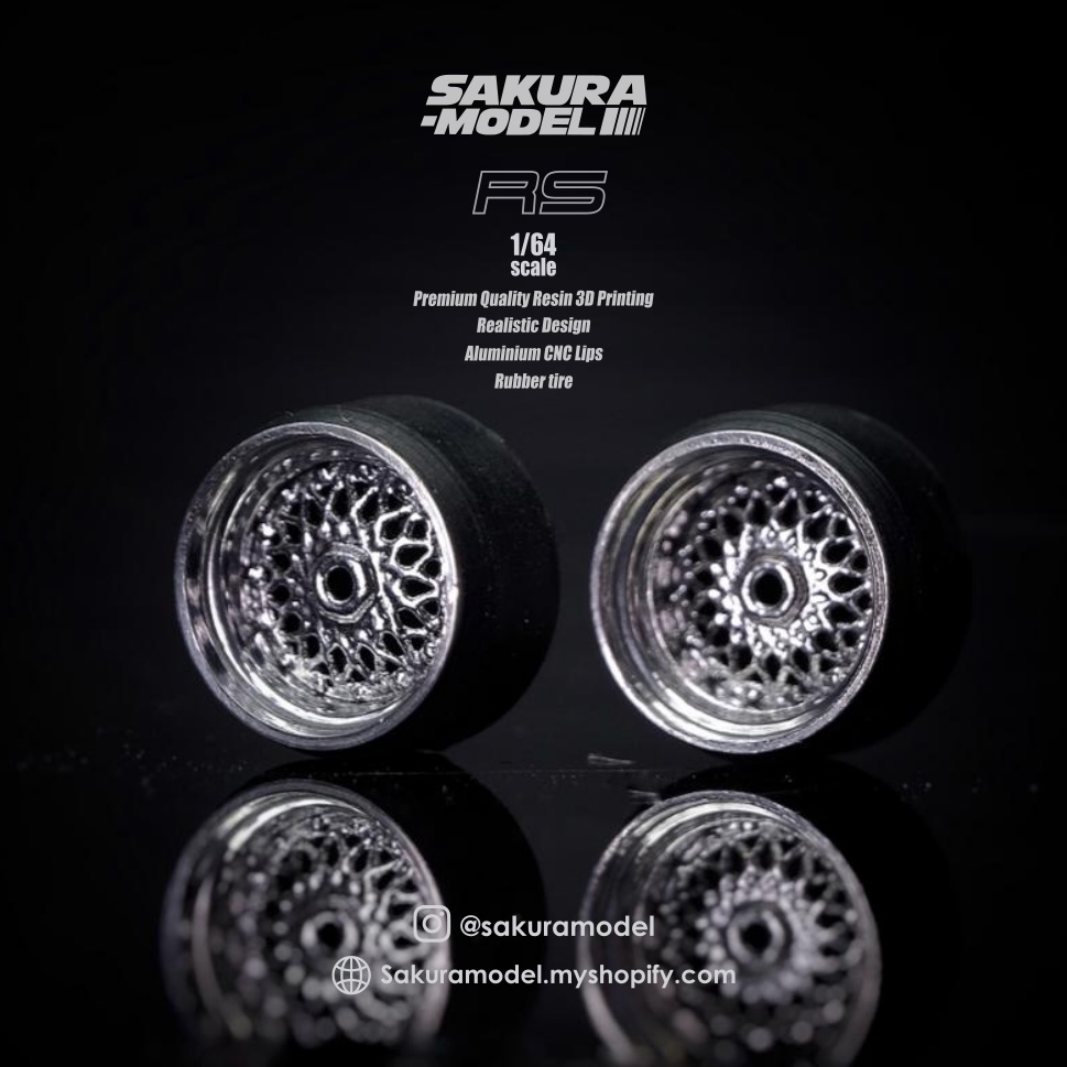1/64 Custom Wheels Sakura model BBS RS | Shopee Philippines