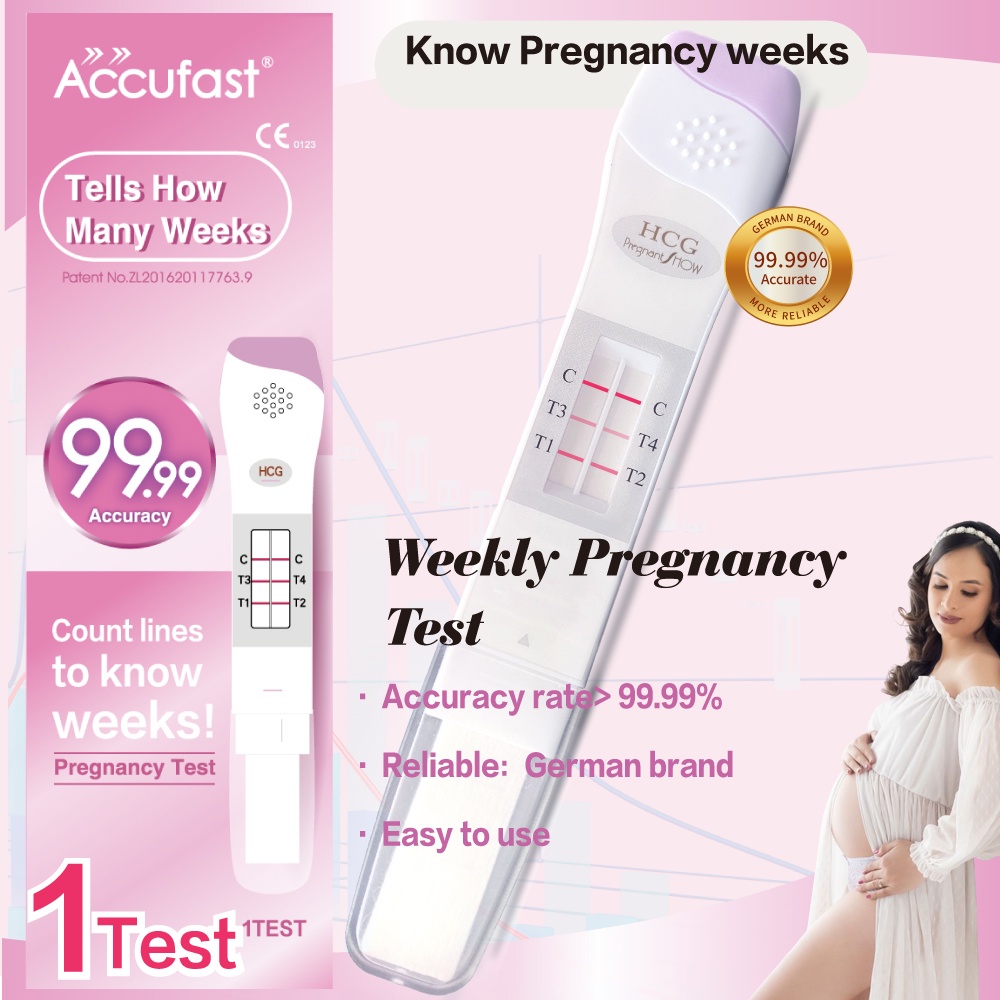 3Pcs ACCUFAST 10Miu One Step Pregnancy Test Kit Midstream Pen For Women ...