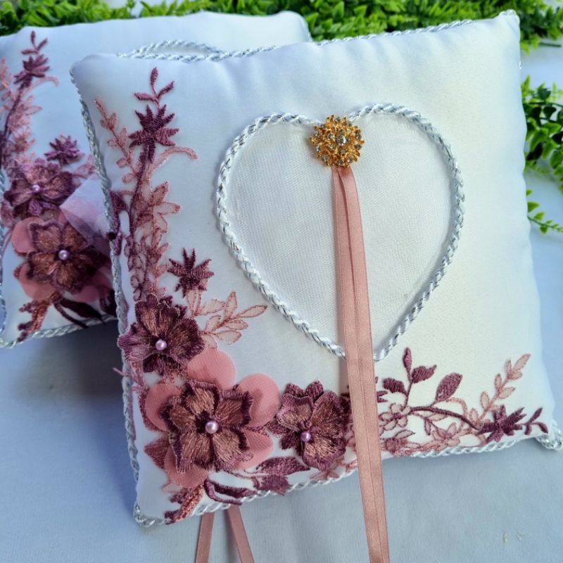 Wedding Pillows (Ring and Arrhae Holder) | Shopee Philippines