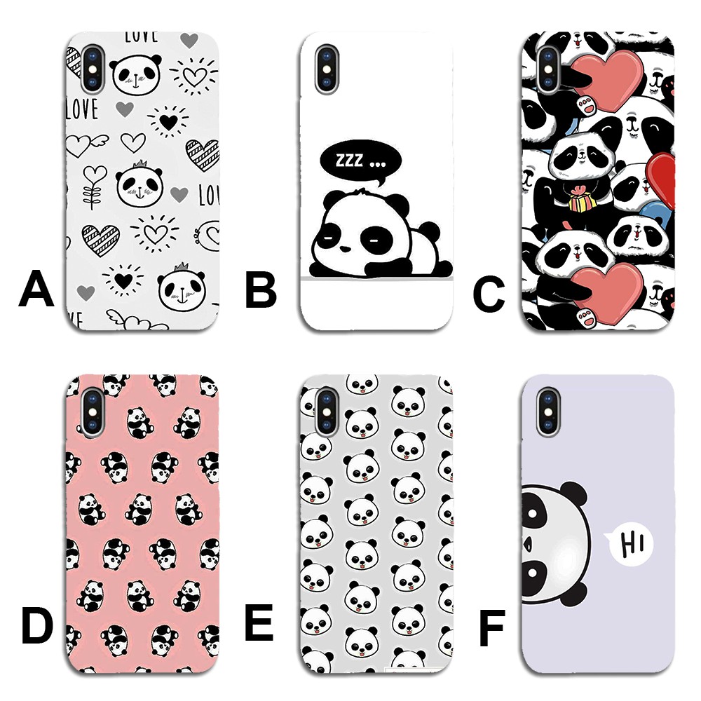 [ CS081 ] PANDA Hard Phone Case for Samsung Galaxy A6 J4 J8 J6 plus A7 2018 2017 | Shopee ...
