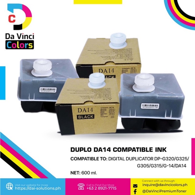 DUPLO DA14 COMPATIBLE INK | Shopee Philippines