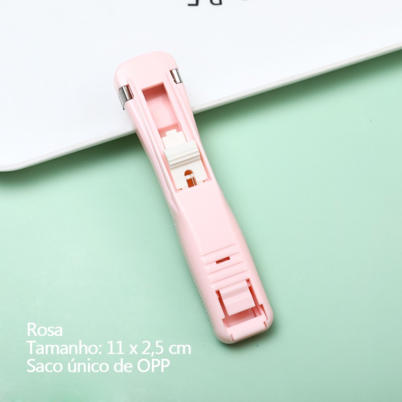 Cute Cartoon Paper Clipper Push Clip Transparent Staplers Student Test ...