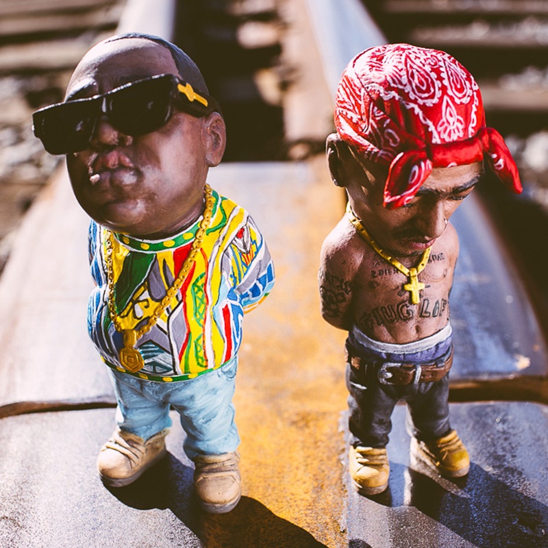 Tupac 2Pac Shakur B.I.G. Notorious Biggie Small Wallace Action Figure ...