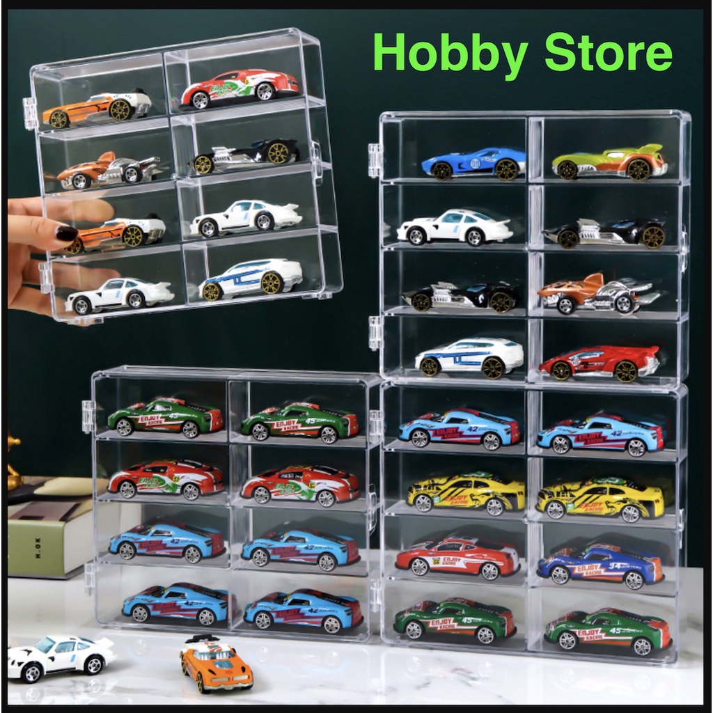 Hobby Store Frame / Shelf / Display Box Model 1:64 (With Dustproof Mica ...