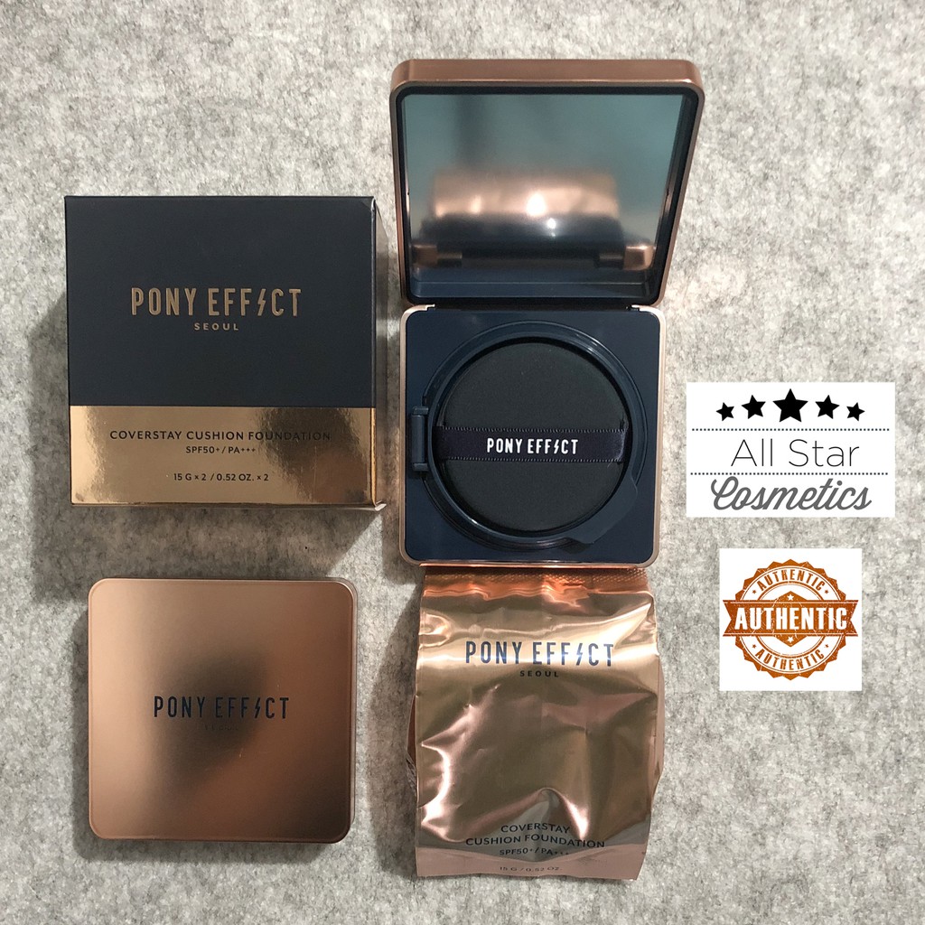 Pony Effect Coverstay Cushion Foundation SPF50+ PA+++ (SET 15g x 2 ...