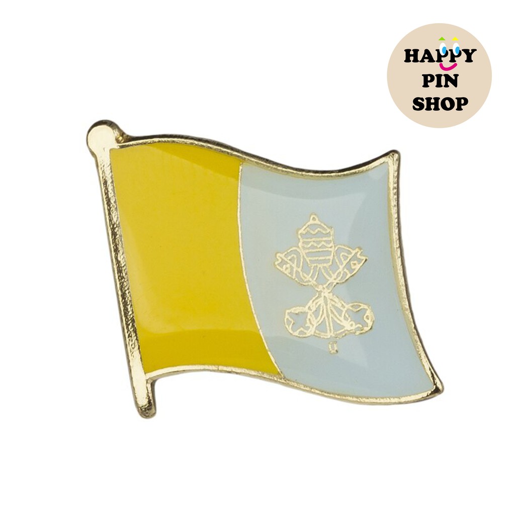 Vatican City Flag Pin, Collar Pin, World Flag Brooch Badge, Enamel Pin ...