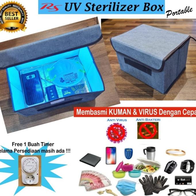 UV box anti-virus and bacteria portable UV sterilizer box | Shopee ...