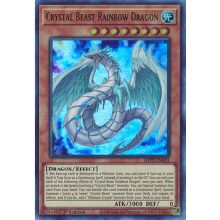 Crystal Beast Rainbow Dragon - GFP2-EN001 - Ultra Rare 1st Edition ...