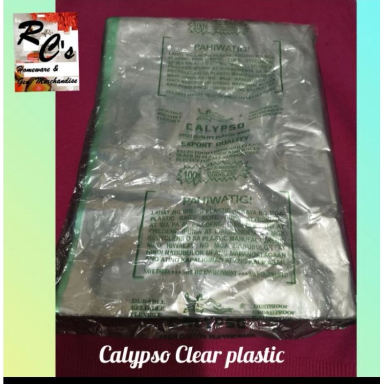 1pack 10x14 and 1pack 12x18 calypso clear plastics | Shopee Philippines