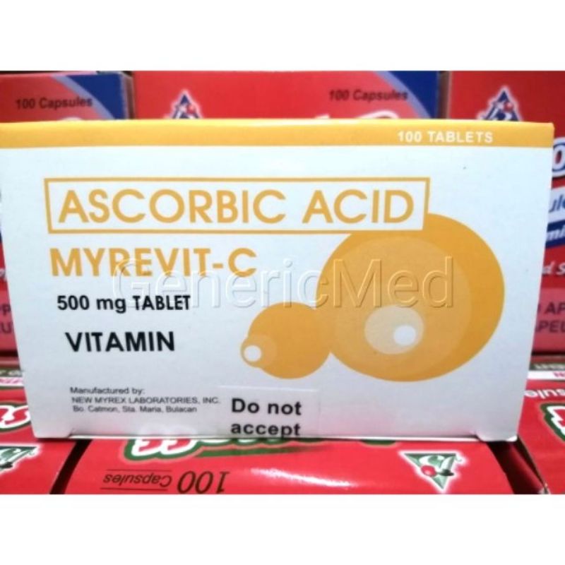 MYREVIT-C / RAPID-C / ASCOPHIL Ascorbic Acid 500mg Tablet | Shopee ...