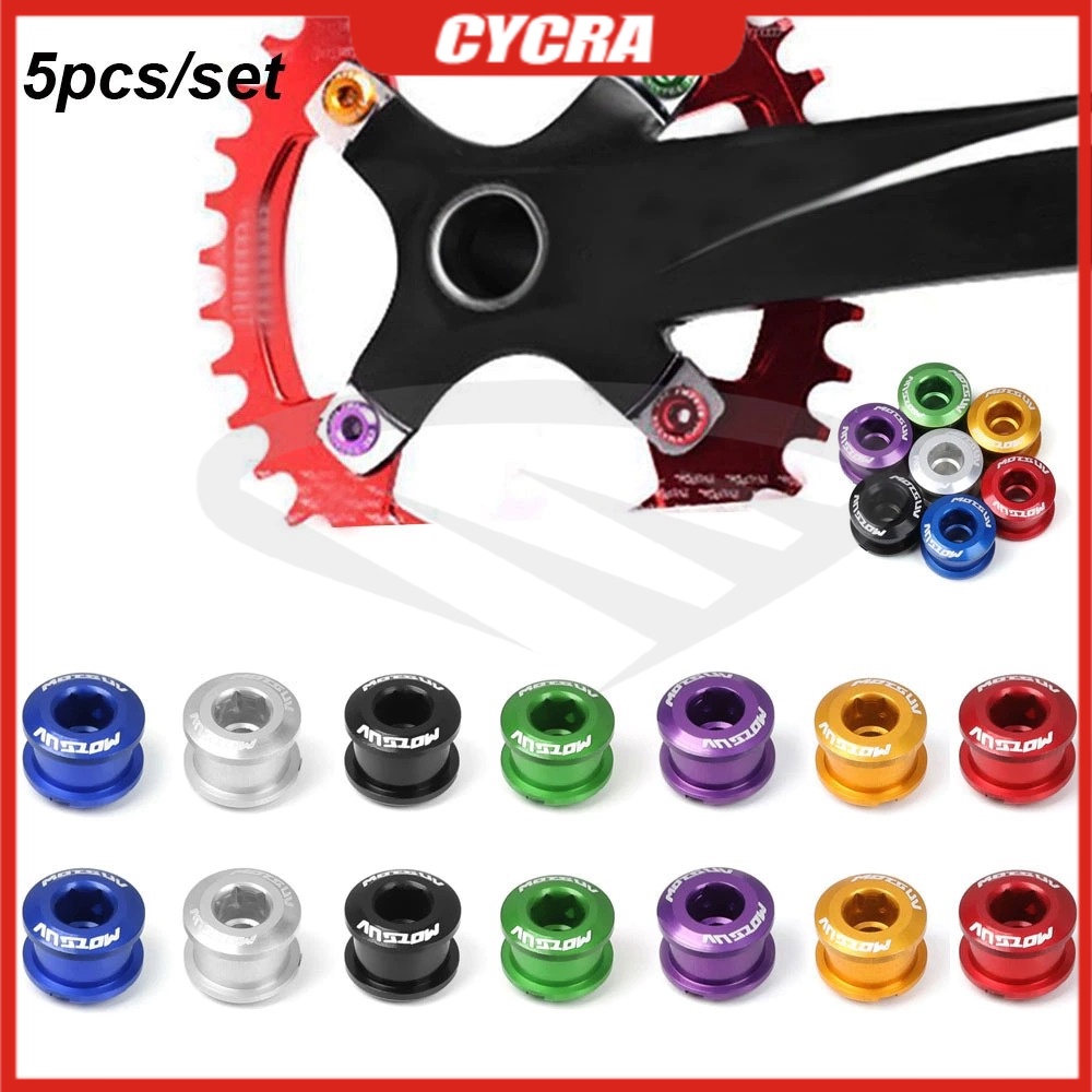 5Pcs MTB Bicycle Chainwheel Screws Cycling Bolt Alloy 6.5mm Road Bike ...