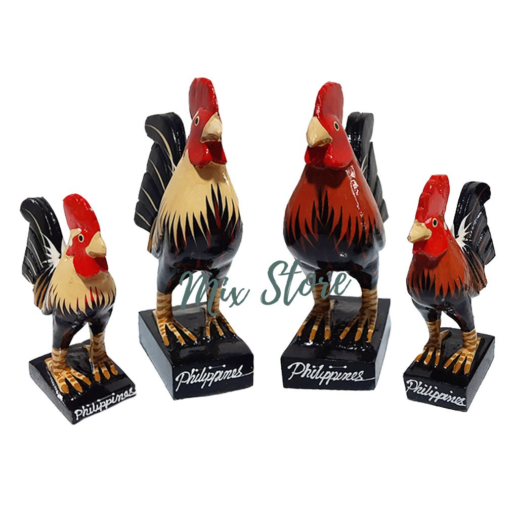 Wooden Rooster Display Home Decor Philippine Souvenir Collectible ...