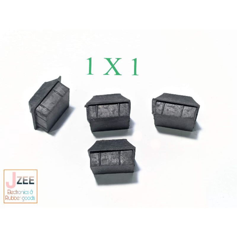 1x1 inch SQUARE INSERT RUBBER FOOTING | Shopee Philippines