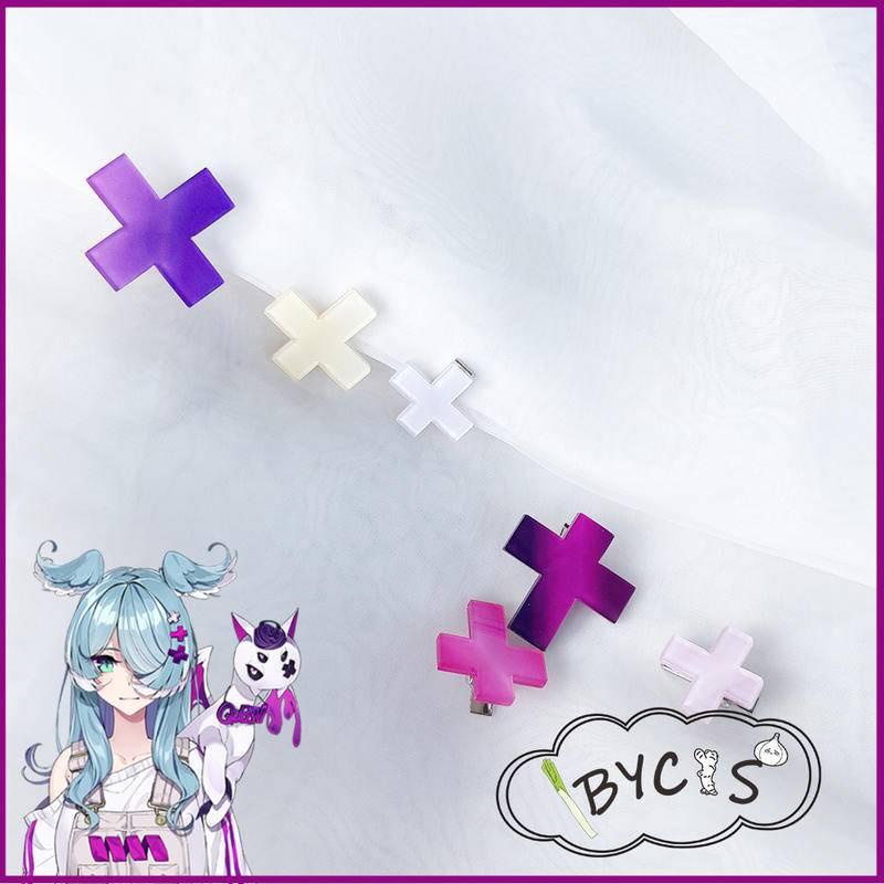 Virtual Idol nijisanji Elira Pendora cos hair card acrylic cross ...