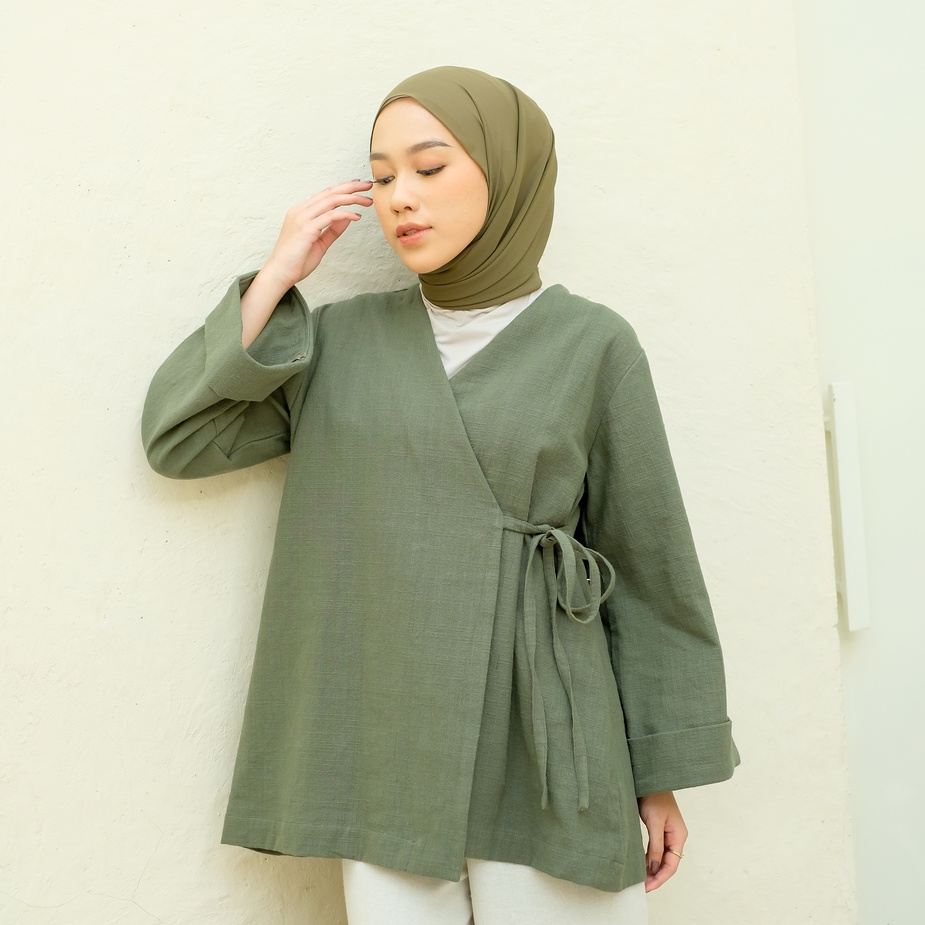 Lozy Hijab - Mao Outer (Syamazaki Linen Outer) | Shopee Philippines