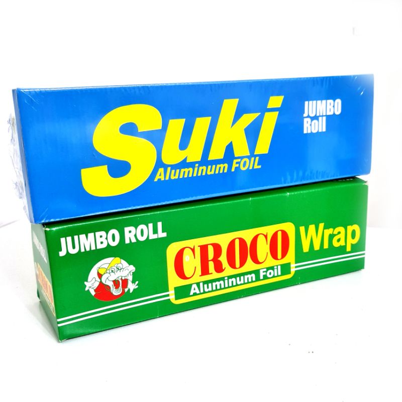CROCO/SUKI ALUMINUM FOIL 300 meters JUMBO | Shopee Philippines
