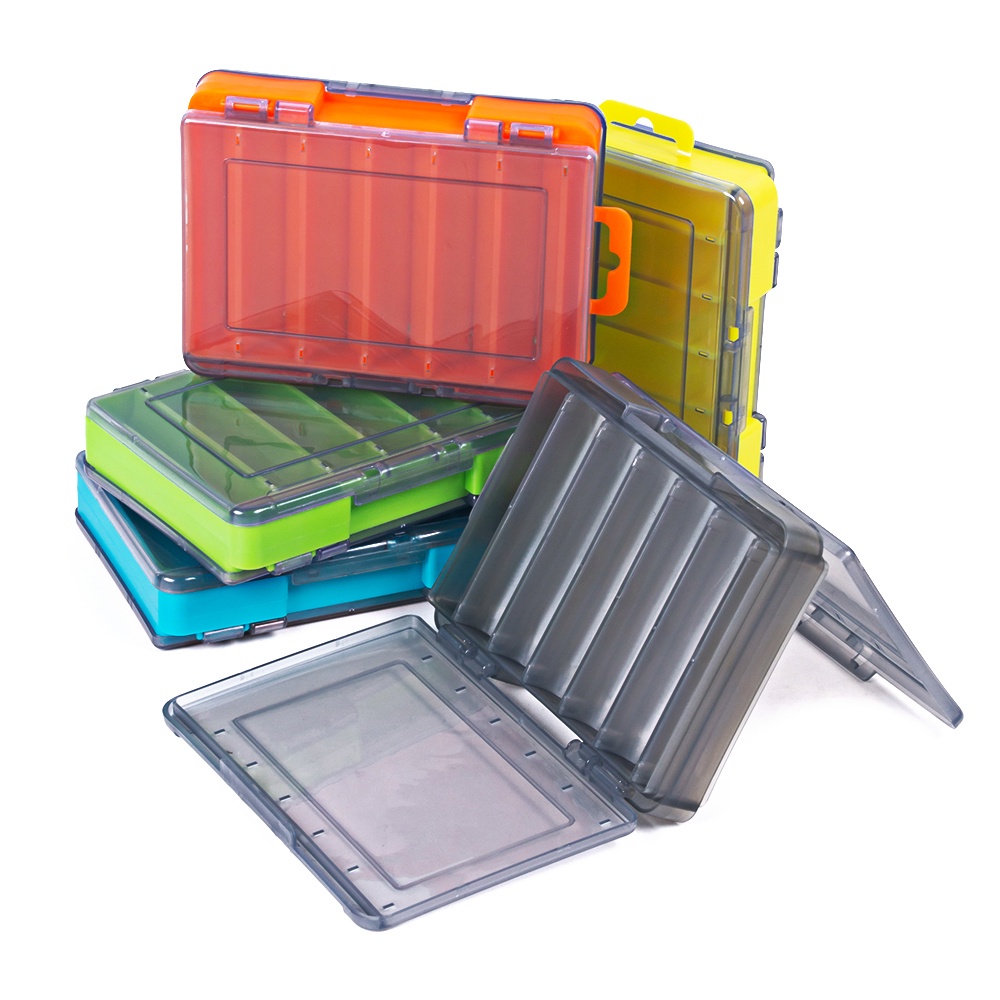 Hengjia Fishing Bait Storage Box Double-Layer Portable Multi-Grid 12 ...