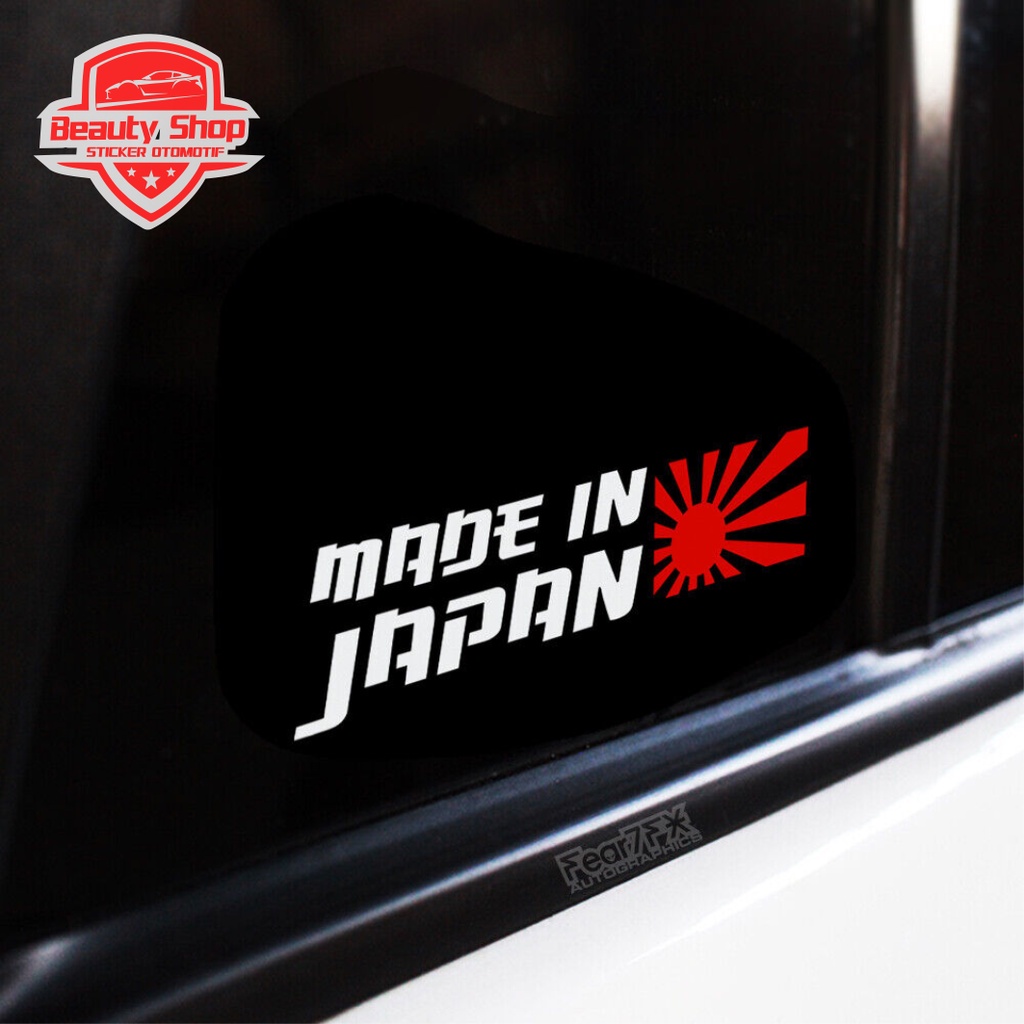 STICKER MADE IN JAPAN MOTORCYCLE CAR STICKER JDM FLAG MADE IN JAPAN ...