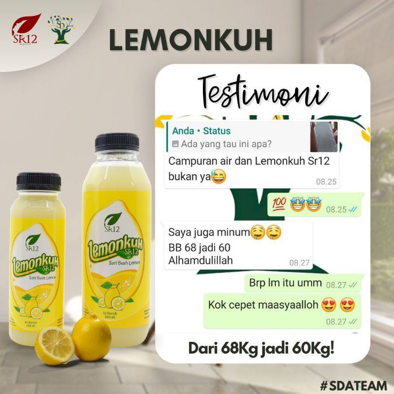 Lemonkuh SR12 Original Lemon Juice/ Detox Diet Nutrition Drink ...