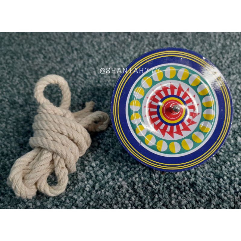 VTG.JAPANESE TRADITIONAL SPINNING TOPS "KOMA" WITH STRING ( TRUMPO ) 1 ...