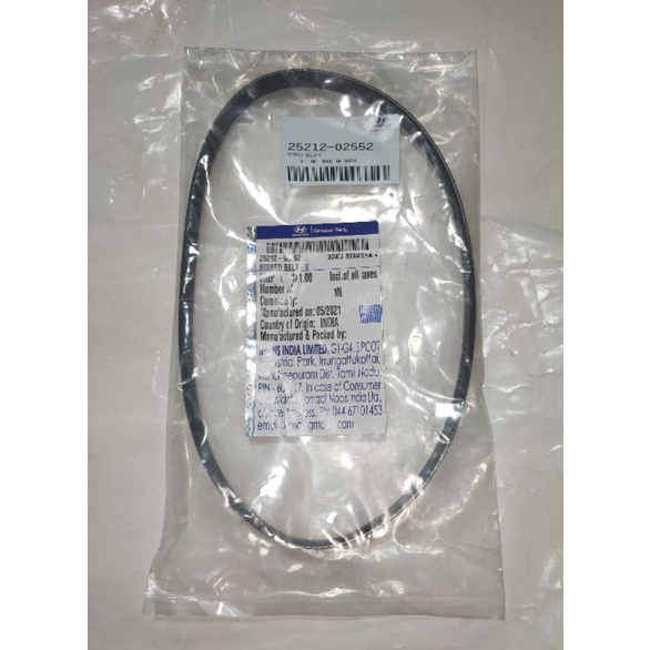 2521202552 ALTERNATOR BELT ORIGINAL HYUNDAI EON GETZ 4PK778 (25212 ...