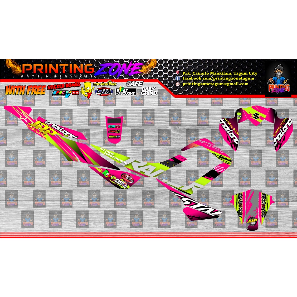RUSI DL-150 New Sticker Decals (you can request any design and color ...