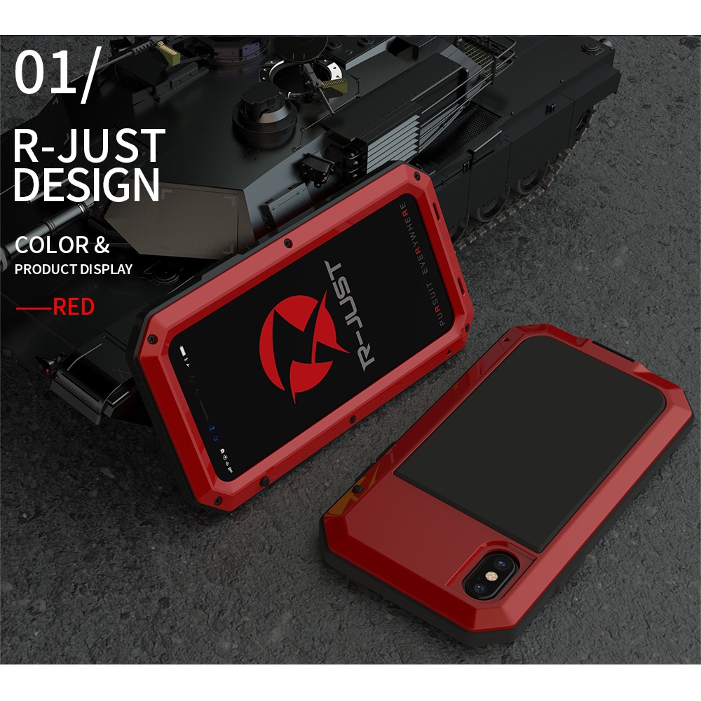 360 Full Protective waterproof Shockproof armor phone Case for iPhone ...