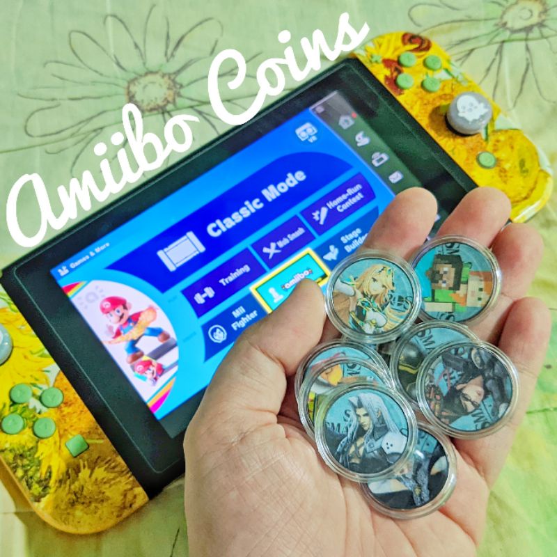 Ready Made Amiibo Coins • SSBU Sephiroth Kazuya Mythra Pyra Steve Alex ...