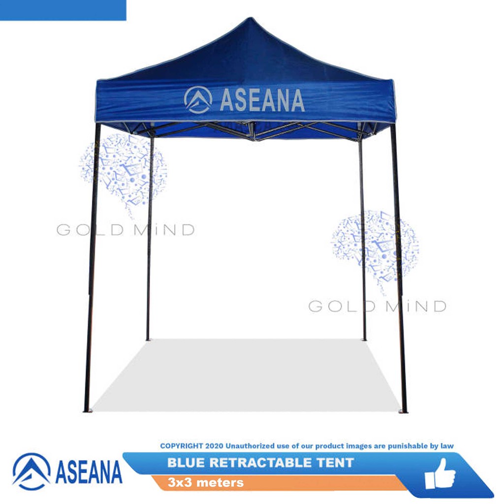 Aseana 3x3 Meter Canopy Tent/ Gazebo Retractable Tent (Frame Included ...