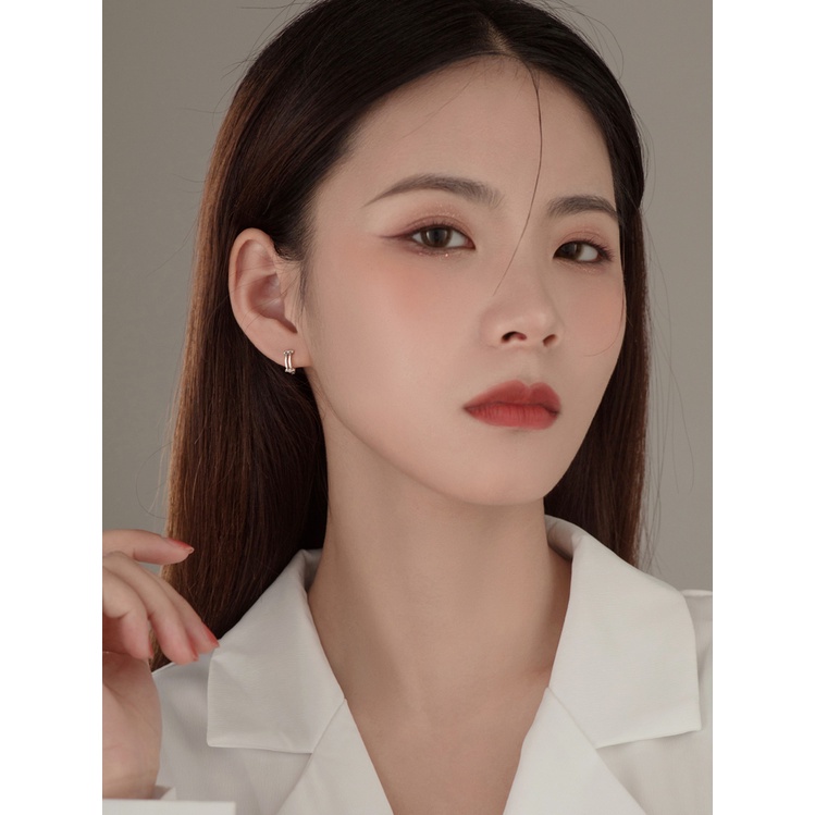 S925 Hikaw Silver Hoop Small Earrings for Women Earings for Women Hikaw ...