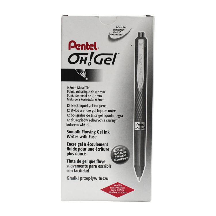 12 Pcs Pentel Oh Gel K497 Gel Roller Pen 0.7mm | Shopee Philippines