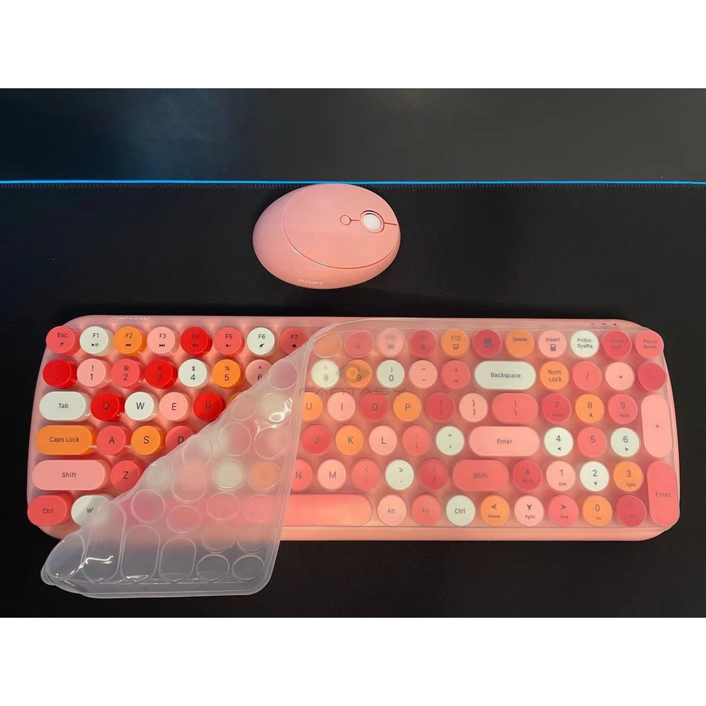 MOFII Candy XR 2.4G Wireless Keyboard and Mouse Combo Mixed Color Cute ...