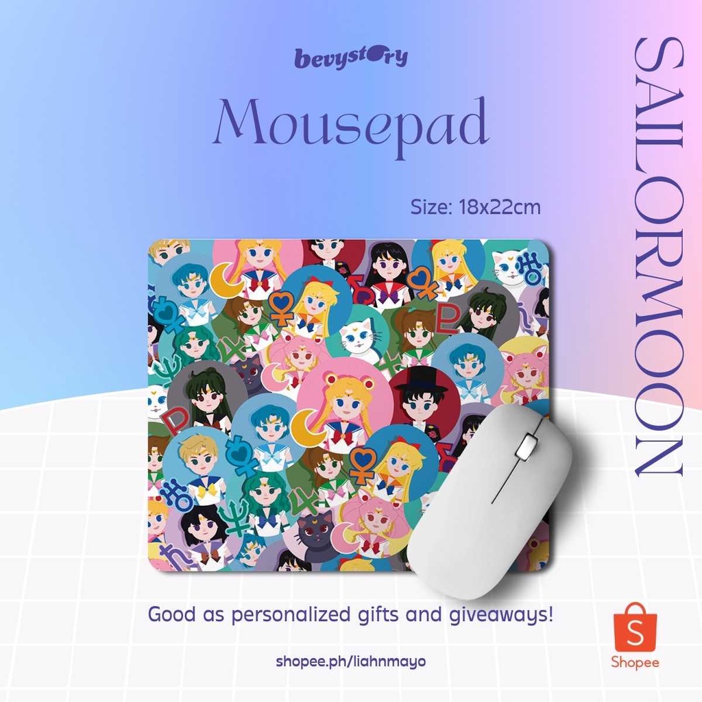 Mousepad Sailormoon Usagi Sailor Moon Senshi Anime Gift Ideas by ...