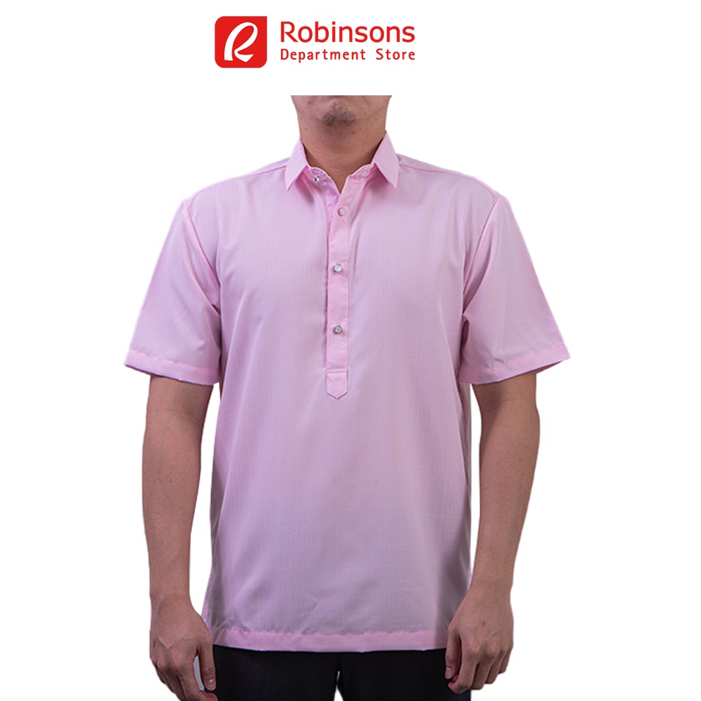 (Delisted) - Executive Men's Textured Shortsleeves Office Barong (Pink ...