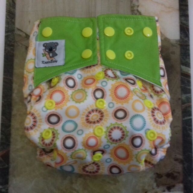 Colourful circle double gusset cloth diaper | Shopee Philippines