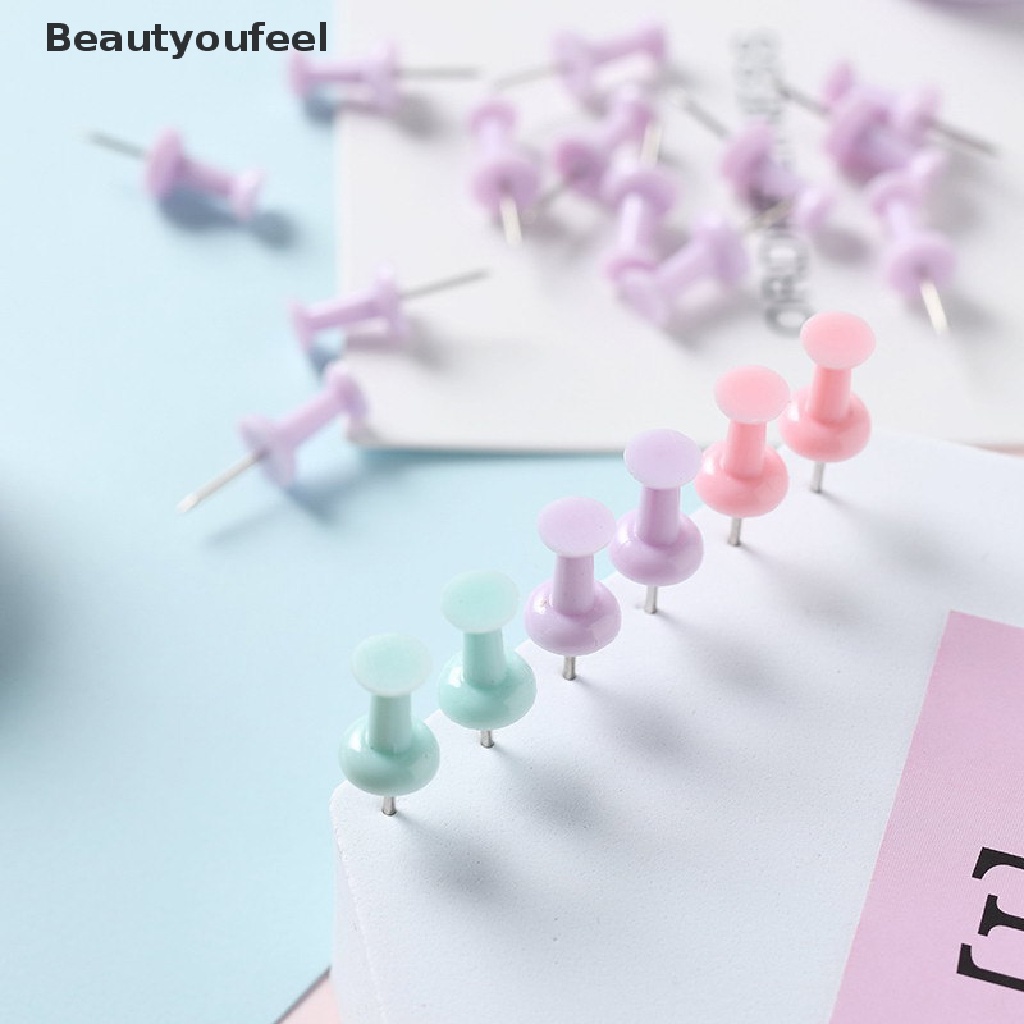 [Beautyoufeel] 1Box Macaron Colorful Ball Push Pins Thumb Thumbtack ...