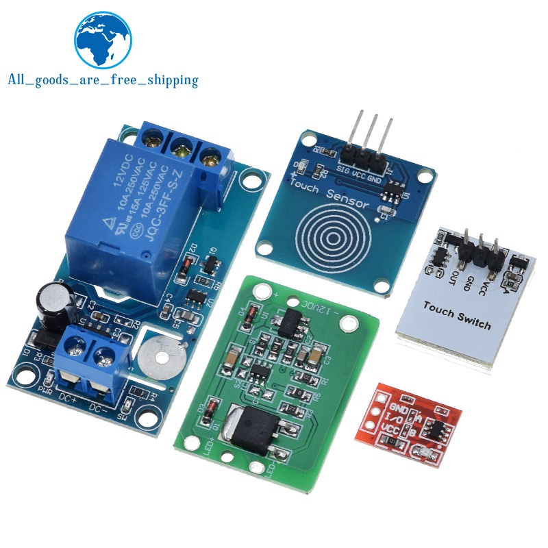 TTP223 12V 1-Channel Touch Relay Module Capacitive Touch Key Switch ...
