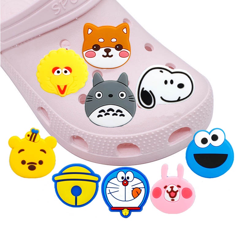 Cute Pikachu Jbitz for Croc Sesame Street Jibbits Charm Doraemon Shoe ...