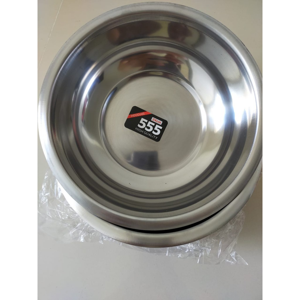 6 pcs 555 brand basins, price per 6 pcs, size 24cm/pan/stainless steel ...