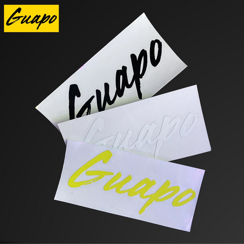 Guapo Car Sticker Reflectorized 10.5cm x 4.8cm (cut out sticker design ...