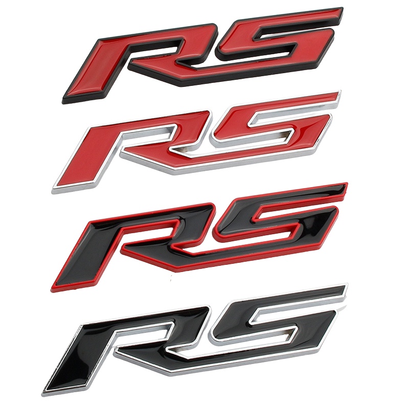 1 Metal R5 RS Logo Car Auto Side Fender Rear Trunk Lid Emblem Sticker ...