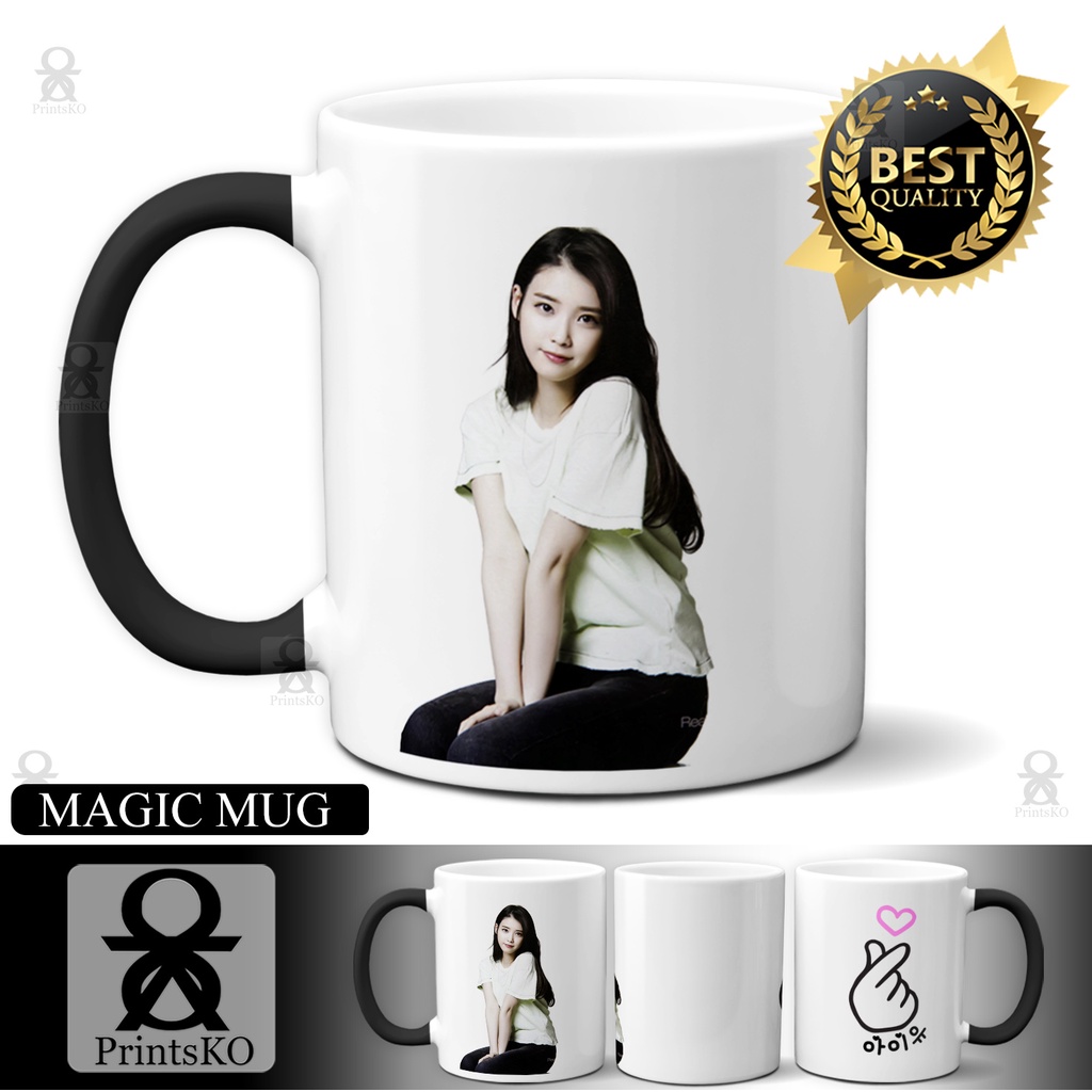 IU (Lee Ji-eun) Magic Mug or White Mug - Cute Design | Shopee Philippines