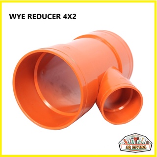 PVC Orange Wye Reducer 4x2" 2x3" 4x3" (per pc) PVC Pipe Sanitary Orange ...