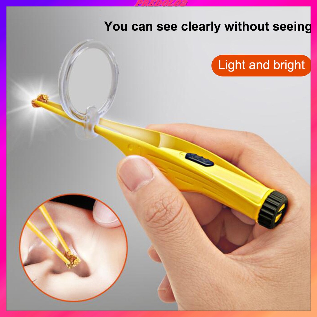 Earpick Ear Removal Tool Set Ear Removal Tool LED Light Earpick Spoon ...