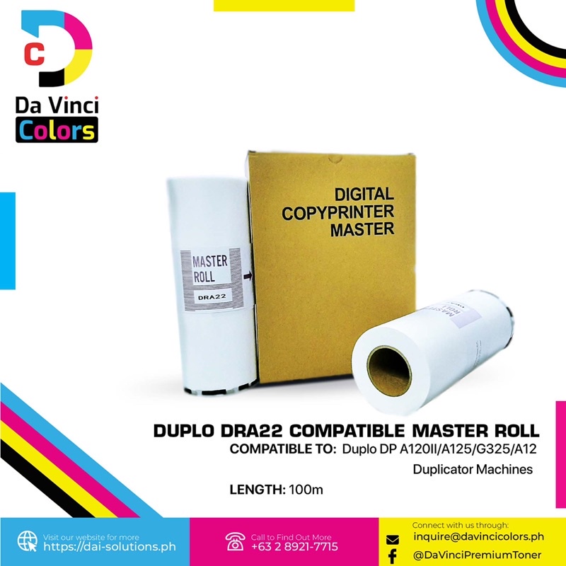 DUPLO DRA22 COMPATIBLE MASTER ROLL B4 BOX OF 2 | Shopee Philippines